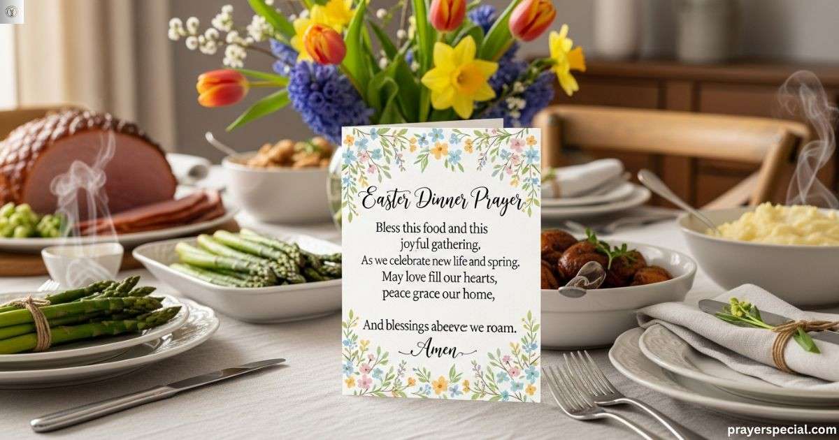 7 Beautiful Easter Dinner Prayer Examples for Families